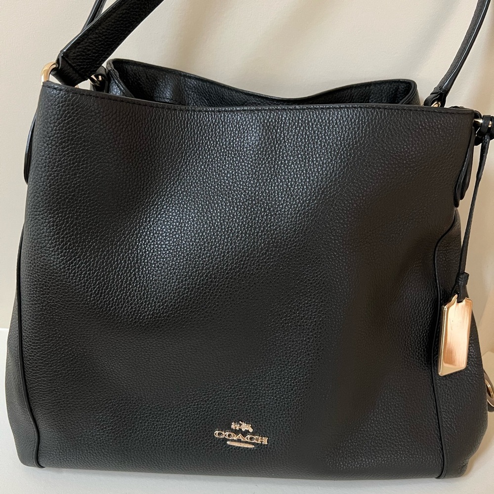 Coach Soft Pebble Leather Shoulder Bag. . - Gem
